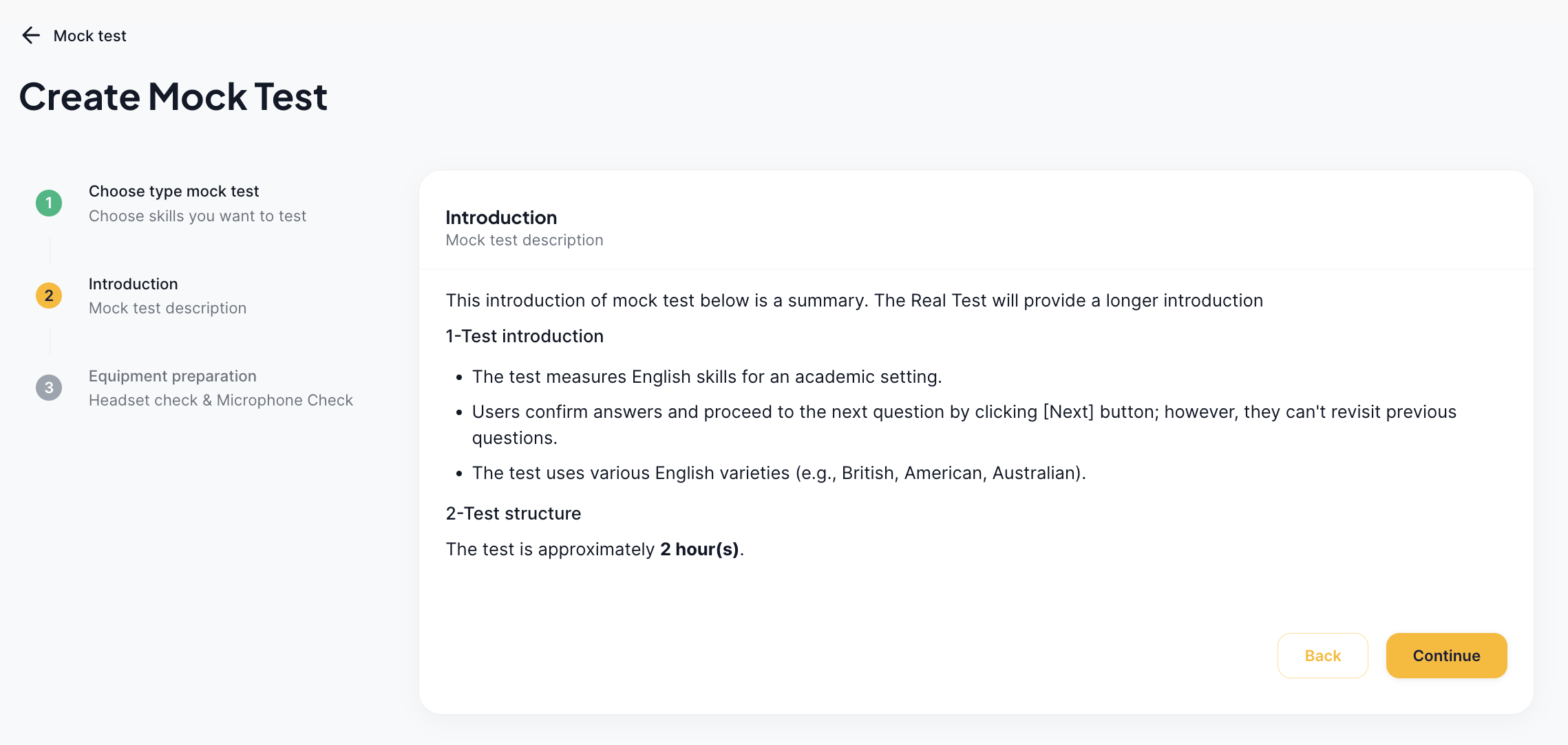 Mock Test - PTE Academic